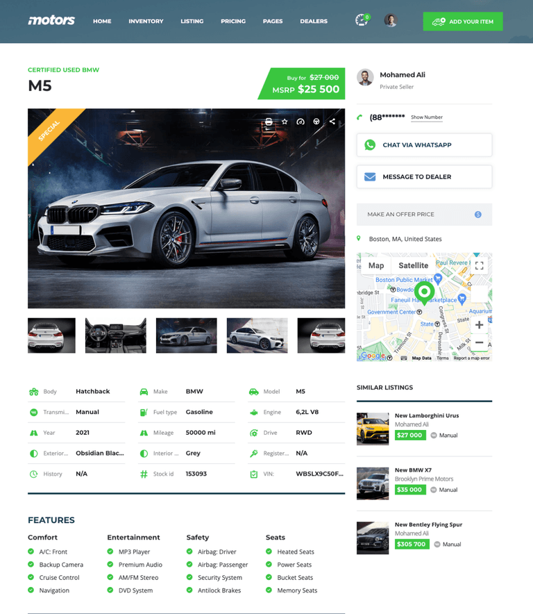 Motors – Car Dealer, Classifieds & Listing