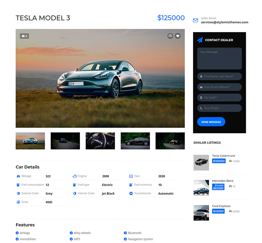Car Dealer WordPress Theme - Motors