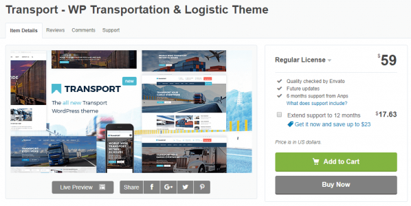3 Best Transport WordPress Themes