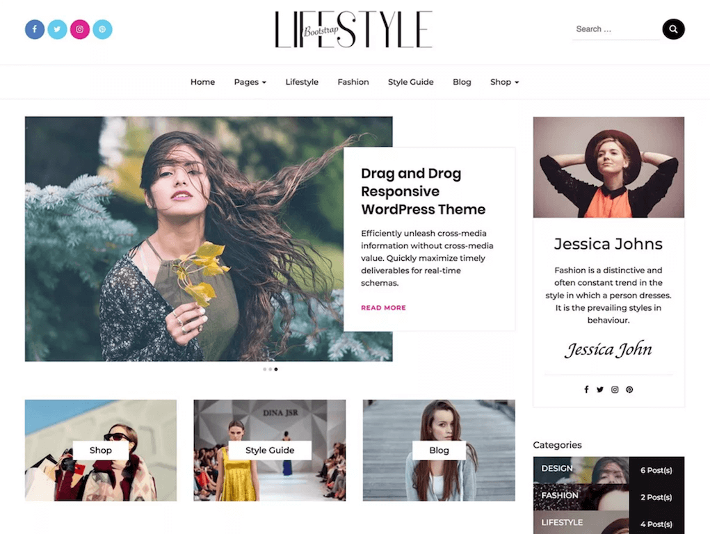 20 Trendy & Stylish Lifestyle Themes for WordPress