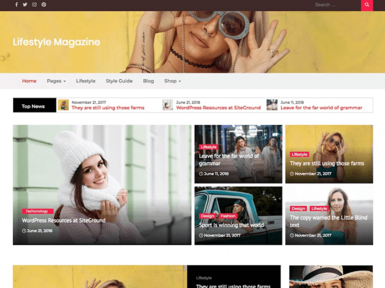 20 Trendy & Stylish Lifestyle Themes for WordPress