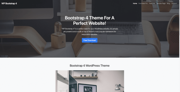 20 Stunning WordPress Themes Based on Bootstrap 4.x