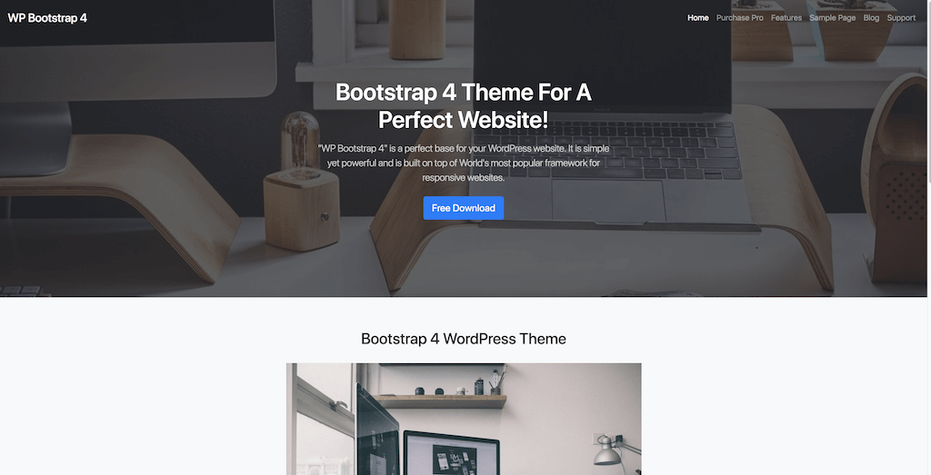 20 Stunning WordPress Themes Based on Bootstrap 4.x