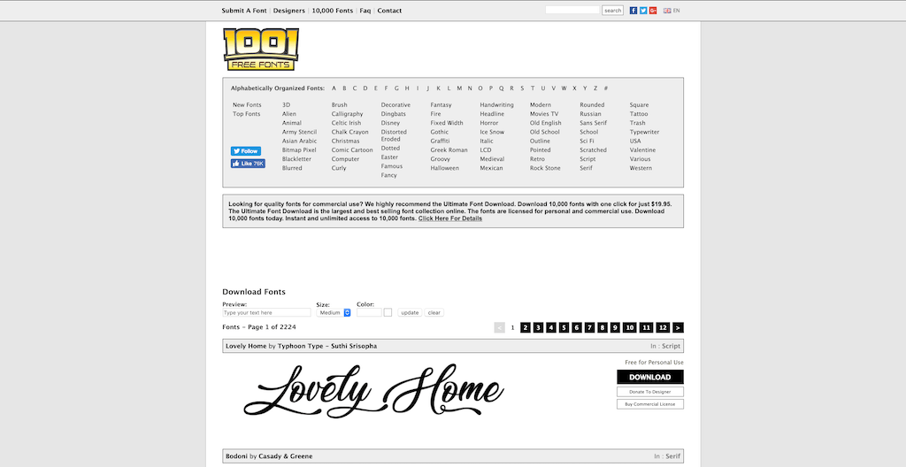 17 Sites for Typography and Fonts to Use On Your Next Design