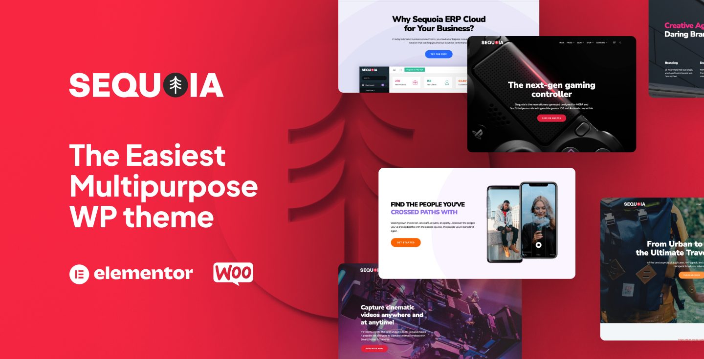 Sequoia – Modern Multipurpose WordPress Theme on Elementor