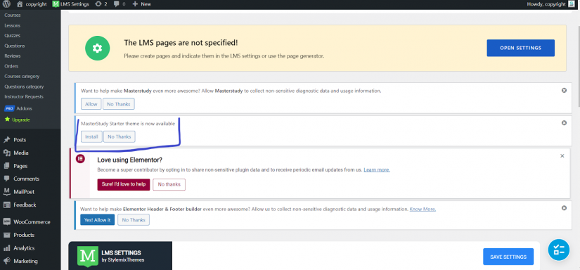 Introducing the Starter theme: A free WordPress theme for MasterStudy LMS plugin