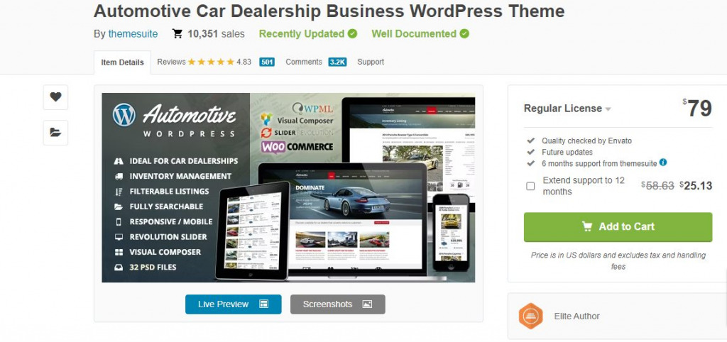 20 Best WordPress Car Dealer Themes