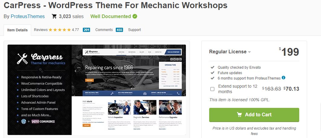How to Create a Website for Your Motors Business: Reviews of the 10 Best WordPress Themes