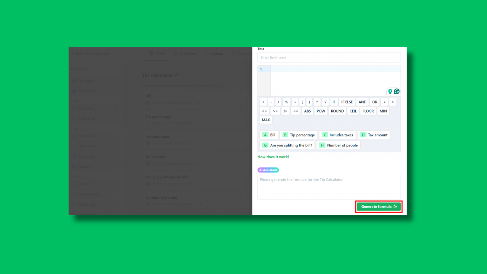 How to Generate Formulas for Pricing: AI Formula Helper Guide
