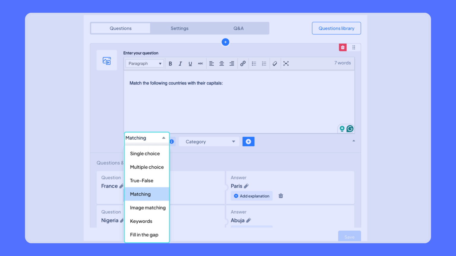 Step-by-Step Guide: How to Create a Matching Quiz
