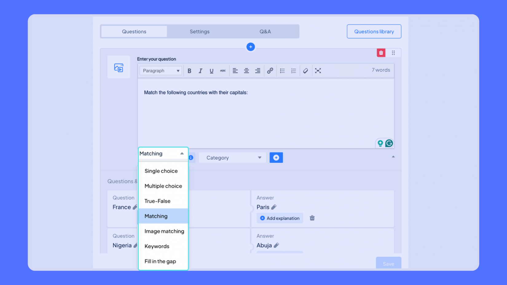Step-by-Step Guide: How to Create a Matching Quiz