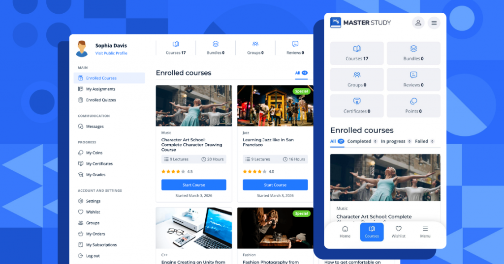 A New Learning Hub in MasterStudy LMS: Where Students See Everything ...